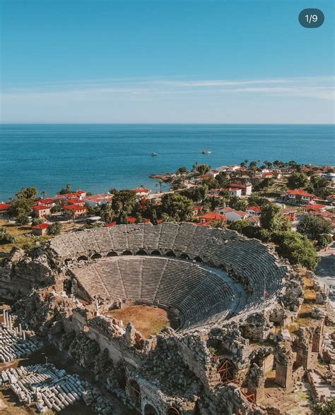 Side Antalya Türkiye Side Yürüyüş Yolu 👌 Side Alanya Antalya