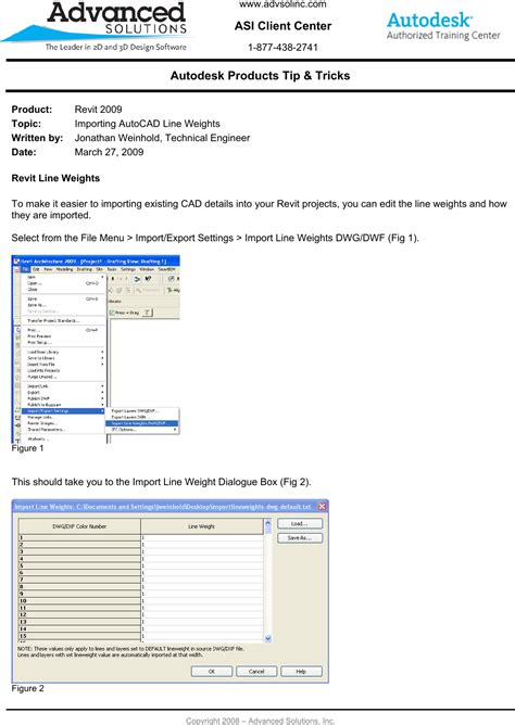 Importing AutoCAD Line Weights 032709 Auto CADLine