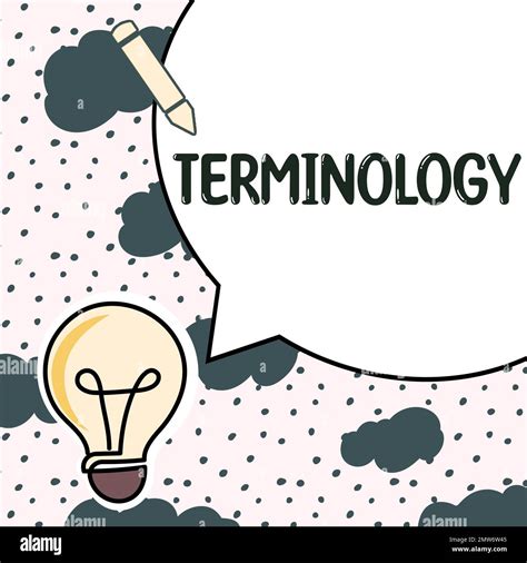 Sign Displaying Terminology Concept Meaning Terms Used With Particular Technical Application In