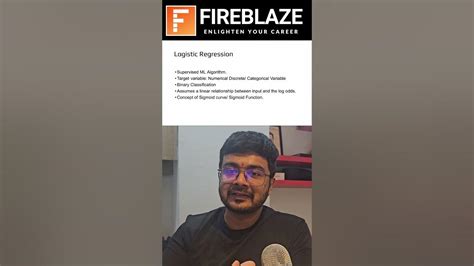 Logisticregression Datascience Mltips Fireblaze Youtube