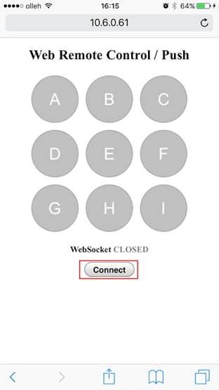 controlling arduino state machine via web
