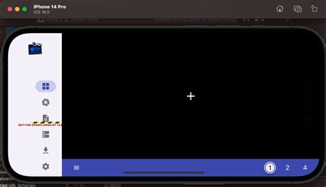 ios button format error w ios simulator bottom overflowed by 132