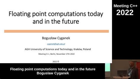 Alessandro Febretti On Linkedin Floating Point Computations Today And In The Future Boguslaw