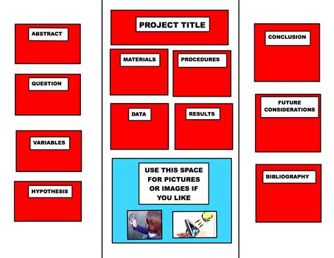 Tri Fold Display Board Template Jmt Printable Calendar