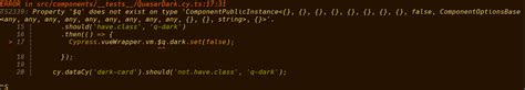 Cypress Quasar Darkmode Test Fails Issue Quasarframework Quasar Testing GitHub