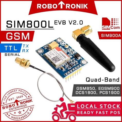 Sim800l Gsm Evb Module Quadband Sim 800l Lazada