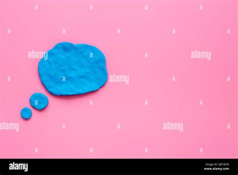 Text Speech Bubble Made Of Plasticine Messengers And Social Networks Concept Stock Photo Alamy