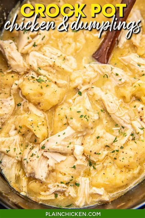 Crock Pot Chicken And Dumplings Recipe