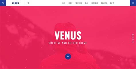 Venus Css Nectar Css Gallery Website Design Web Design Site Design