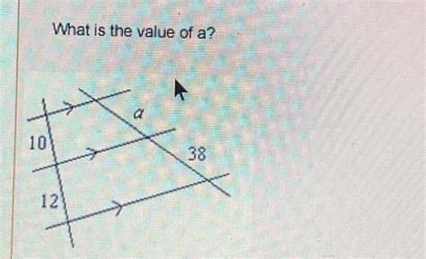 Solved What Is The Value Of A Chegg Com