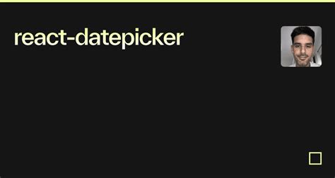 React Datepicker Codesandbox