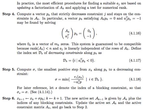 Linear Programming With Inequality Constraints