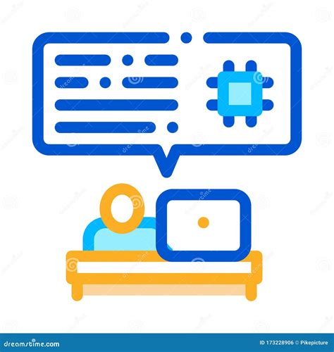 Programming Code Icon Vector Outline Illustration Stock Vector