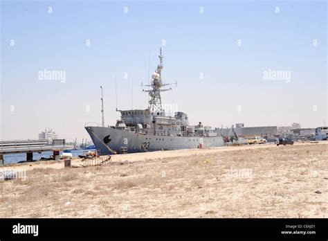 Koni Class Frigates Al Hani Of Libya Hull No 213 Of The Old Gaddafi Nave In The Dock At