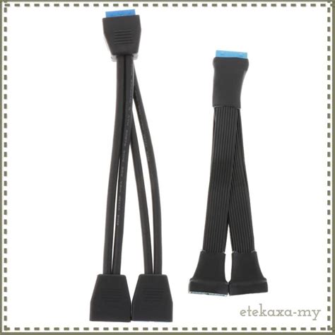 [etekaxamy] 19 Pin Usb Extension Splitter With Usb Header Internal Usb Hub Converter Usb3 0