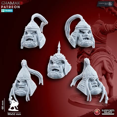 Orcs Big Grey Warg Riders 5u Wargame Exclusive Fantasy