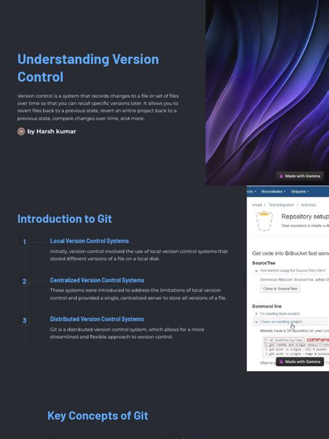 Understanding Version Control Pdf Version Control System Software