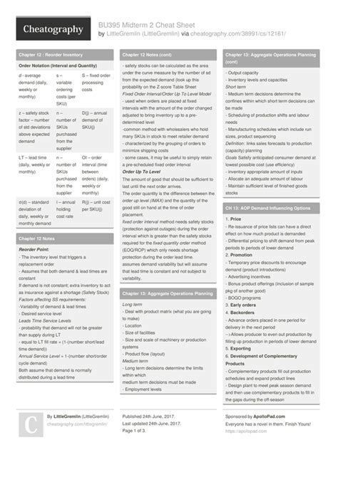 bu395 midterm 2 cheat sheet by littlegremlin 3 pages business r cheatography
