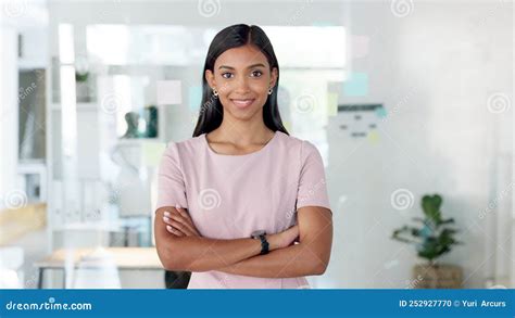 Confident Manager Leader And Creative Boss With Her Arms Crossed In A