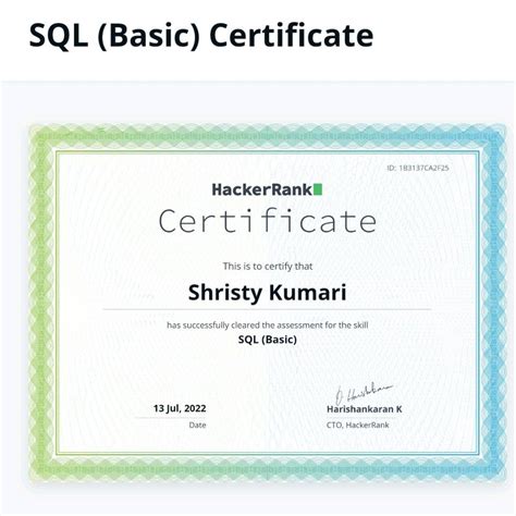 Sql Sqldeveloper Hackerrank Shristy K
