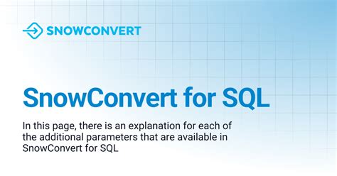 Snowconvert For Sql Snowconvert Deprecated