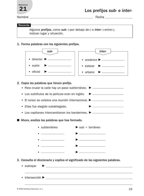 Refuerzo Lengua Cuarto