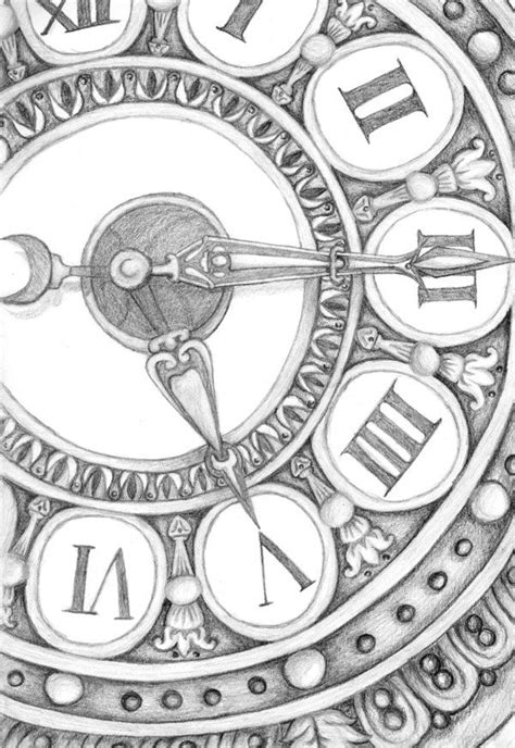 Inside Of A Clock Drawing Google Search Clock Art Clock Drawings Clock
