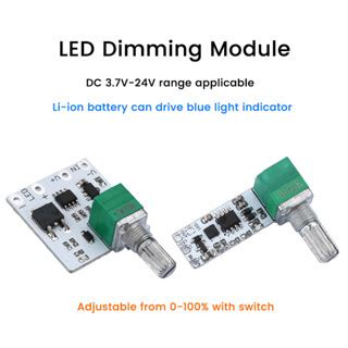 DC3 7V 24V LED Driver PWM Dimmer Module Constant Voltage Light Bar Desk Lamp Stepless Knob Pote