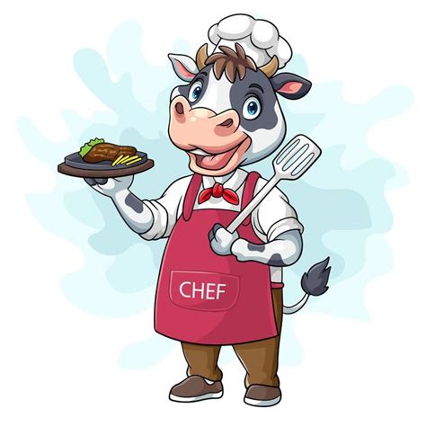 Cow Chef Vector Art Icons And Graphics For Free Download