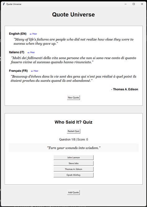 Quotever The App With Quotes Python Programming