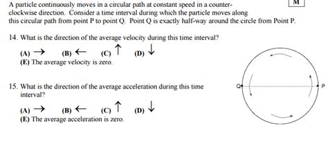 Solved A Particle Continuously Moves In A Circular Path At Chegg