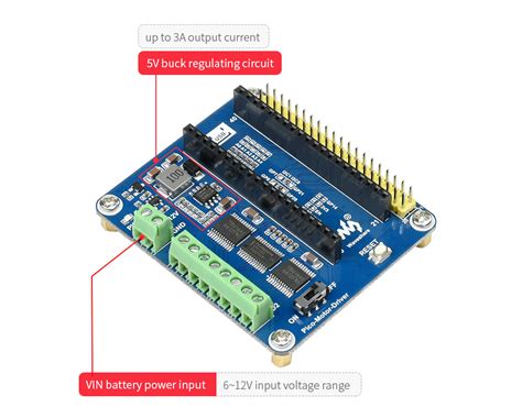 DC Motor Driver Module For Raspberry Pi Pico Driving Up To 4x DC