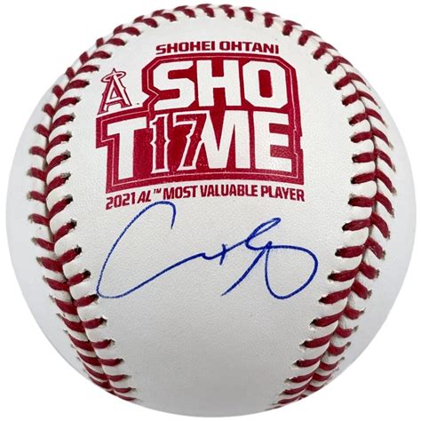 Shohei Ohtani Autographed Los Angeles Angels 2021 Al Mvp Baseball Mlb