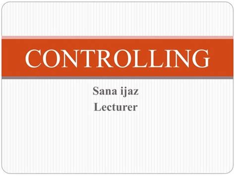 Management Control System Instruments Of Control Factors Affecting Control Importance Of