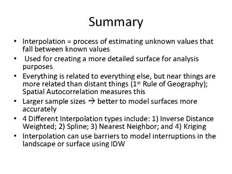 Interpolation Objectives To Give A Definition Of Interpolation