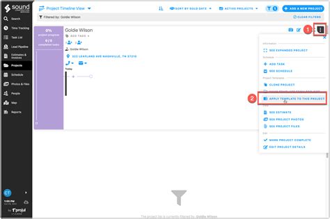 how do project templates work projul knowledge base
