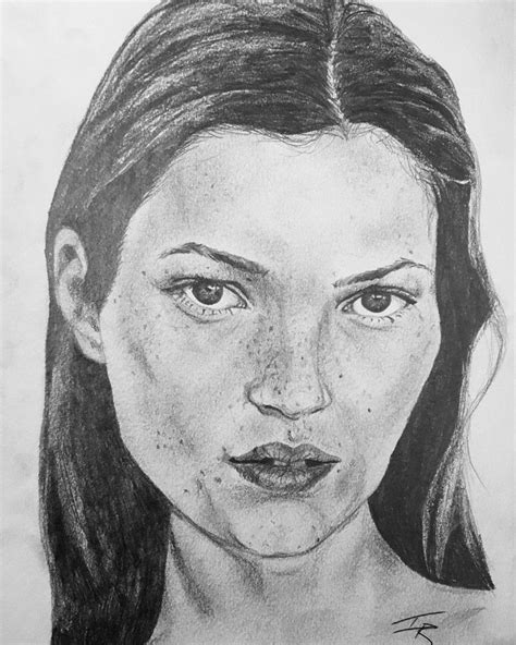 Just Another Artiste On Instagram Kate Moss Katemossagency Artist Model Drawing Kate Moss