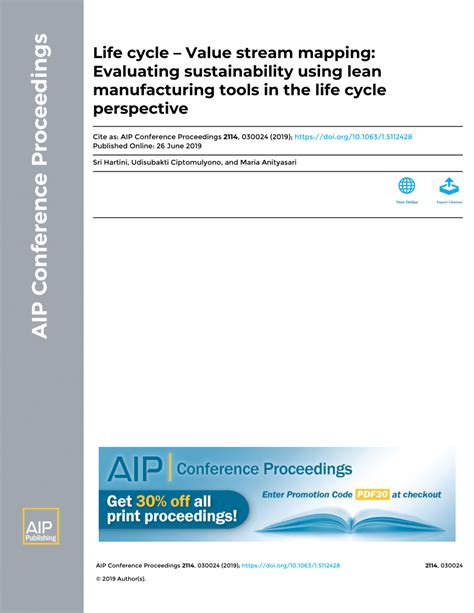 Pdf Life Cycle Value Stream Mapping Evaluating Sustainability