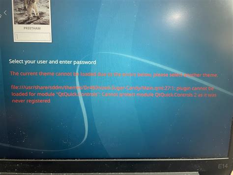 sddm login page error kde garuda linux forum