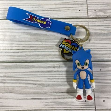 Sonic The Hedgehog Keychain Sonicx Sonic Heroes Blue Silicone W