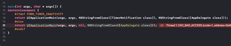 Objective C Ios Random Error Message From Ios14 Excbadaccess