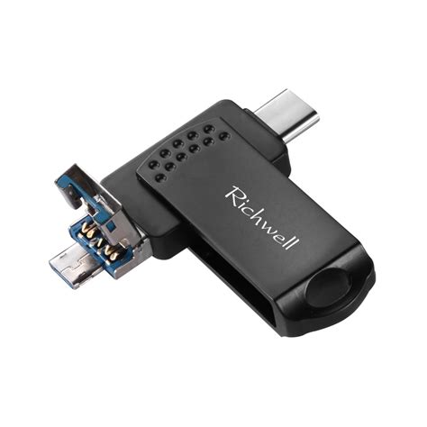 Richwell In G Type C Micro Usb Usb Metal Flash Disk With