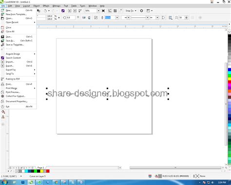 Menu Menu Yang Ada Di Coreldraw X7