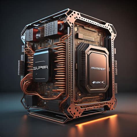 Premium Photo A Computer Case With A Superx Logo On It