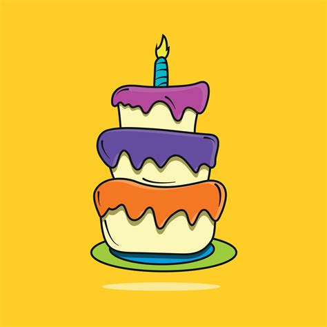 Ilustración De Pastel Vector De Pastel Dibujo De Pastel 16744733 Vector En Vecteezy