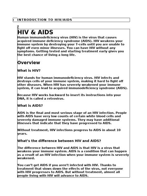introduction to hiv notes by pauline maina pdf hiv aids hiv