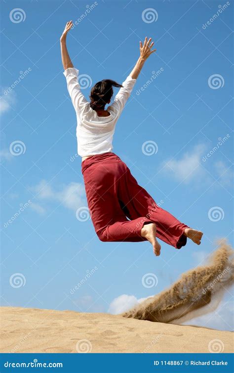 Girl Jumping For Joy Stock Image Image Of Gran Leaping 1148867