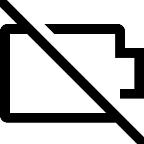 Battery Slash Icon Svg Png Free Download