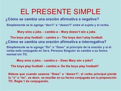 Oraciones En Presente Simple ¡nuevas Y Originales 【2024】