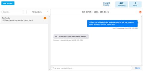 2 way text messaging dialmycalls